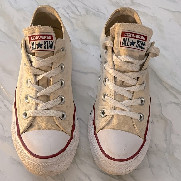 Converse | Shoes | Converse Unisex Chuck Taylor Allstar Cream Low Top ...